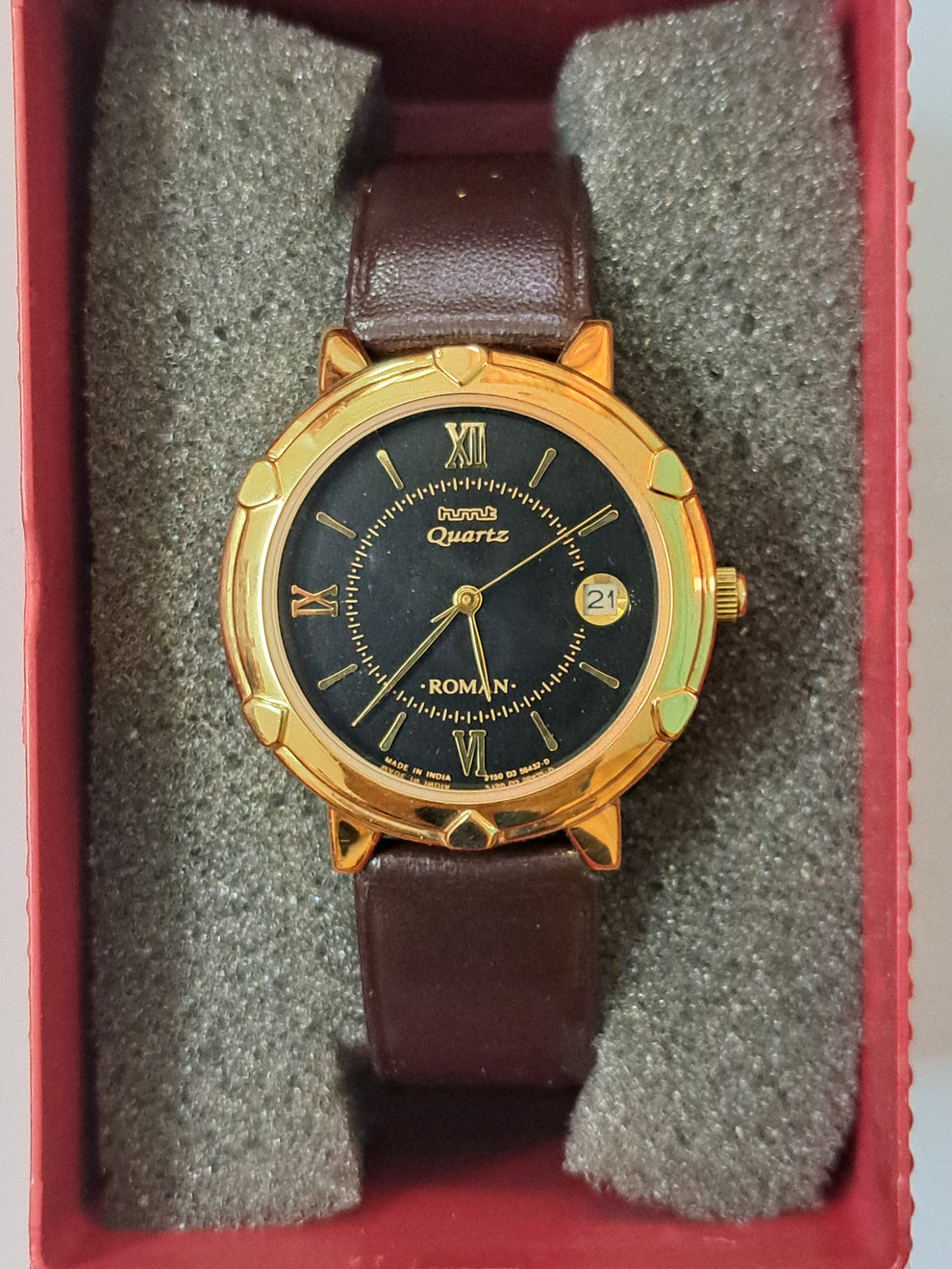 Hmt Roman Black – Mangalore Watch Company